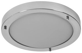 Stříbrné koupelnové LED stropní svítidlo E27 CLASSIC ROUND