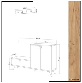 Předsíňová sestava Evva White and Oak