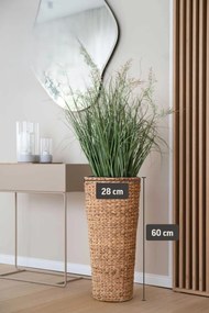 Květináč CLASSIC ROUND, vodní hyacint, výška 60 cm, natur