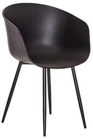 Jídelní židle RODA HOUSE NORDIC,plast černá House Nordic 7001125