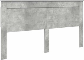 Rám postele s čelo Betonově šedá 200 x 200 cm Kompozitní dřevo 3410286