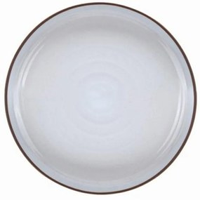 Clay NEGATIV Keramický jídelní talíř - ø 26 cm černo-bílý