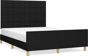 Rám postele bez matrace černý 140 x 200 cm textil 3125059