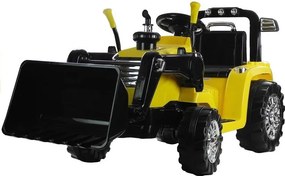 LEAN CARS Elektrický traktor s bagrem na baterie ZP1005 pro děti žlutý