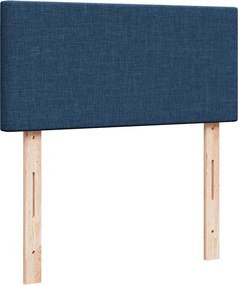 Box spring postel s matrací modrá 90x190 cm textil 3287310