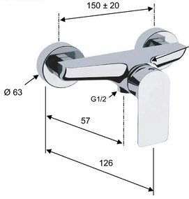 Hopa ARNO 33 BAREI33 sprchová baterie