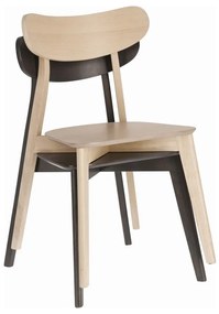 Hnědá dřevěná jídelní židle Kave Home Safina