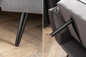 Rozkládací sedačka Bailey 213 cm šedá
