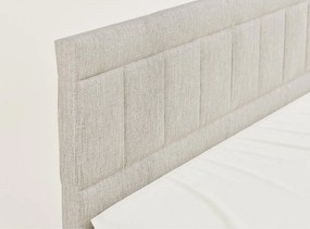 Béžová boxspring postel s úložným prostorem 200x200 cm Caya – Maison de Rêve
