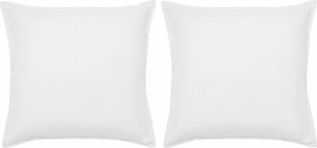 Povlaky na polštáře Soft Collection 65 x 65 cm bílé 2 ks