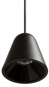 Rendl R13940 závěsné LED svítidlo STIG, černá, 230V, 6.8W, 34°, 3000K, ø12cm