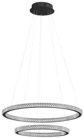 LED lustr Ginevra 60.5 černé