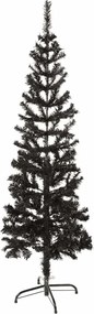 Úzký vánoční stromek černý 150 cm 329218