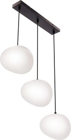 Černo-bílé závěsné svítidlo Stones – Candellux Lighting