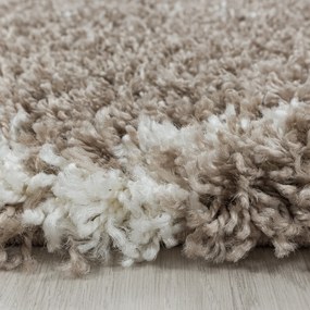 Ayyildiz koberce Kusový koberec Alvor Shaggy 3401 beige kruh - 200x200 (průměr) kruh cm