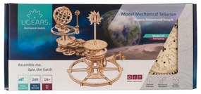 Ugears 3D dřevěné mechanické puzzle Tellurium
