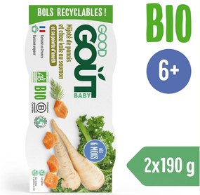 Good Gout BIO Losos s kapustou a pastinákem (2x190 g)