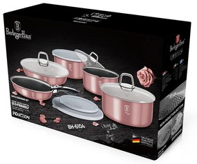 BERLINGERHAUS Sada nádobí s odnímatelnou rukojetí 12 ks I-Rose Edition BH-6104