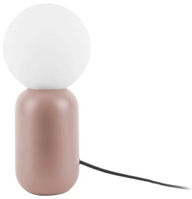 Světle růžová stolní lampa Leitmotiv Gala, výška 32 cm