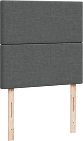 Box spring postel s matrací tmavě šedá 90x190 cm textil 3291517