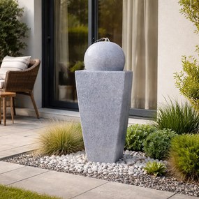 Zahradní fontána BestBerg EF-28 / polyresin / 33 x 33 x 84 cm