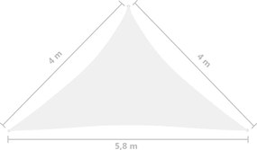 vidaXL Stínící plachta oxfordská látka trojúhelníková 4x4x5,8 m [135287] Barva: Hnědá
