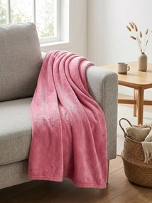Sinsay - Strukturovaný přehoz na postel - růžová