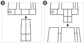 Dekodum Stropní kolejnice z PVC dvouřadá bílá Délka: 170 cm, Typ přichycení: žabky