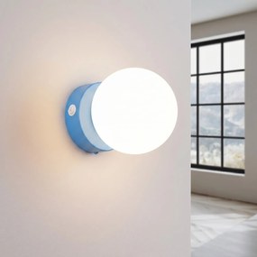 Sollux Lighting Nástěnné svítidlo YOLI 1 světle modré s vypínačem