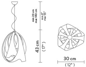 Slamp Závěsné svítidlo GOCCIA Barva svítidla: transparentní