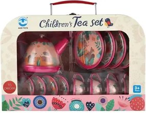 TEDDIES Čajová sada nádobí 15 ks / V kufříku / Plech / Od 3 let