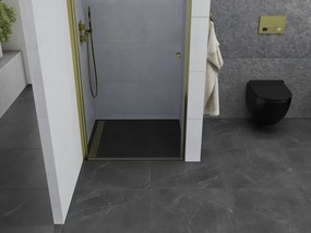 Mexen PRETORIA sprchové dveře ke sprchovému koutu 70 cm, čiré sklo/zlatá, 852-070-000-50-00