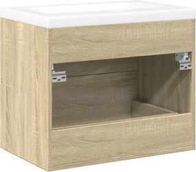 2dílný set koupelnového nábytku dub sonoma kompozitní dřevo 3325046
