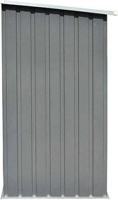 vidaXL Zahradní kůlna na dříví pozinkovaná ocel 163x83x154 cm [47091] Barva: Šedá
