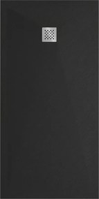 Mexen Stone+ obdélníkový kompozitní sprchový kout 200 x 80 cm, černý - 44708020