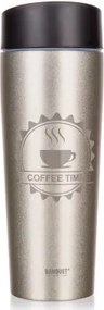 Cestovní termohrnek Coffee 350 ml, barva slonová kost