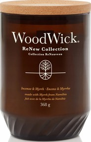 WoodWick vonná svíčka s dřevěným knotem Renew Incense & Myrrh 368 g