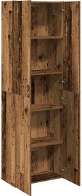 Skříň old wood 60 x 32 x 190 cm kompozitní dřevo 3318714