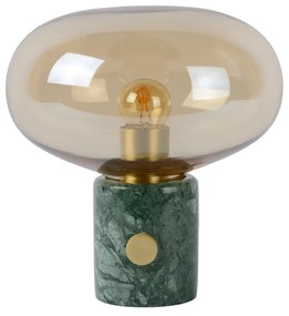 LUCIDE Stolní lampa Charlotte Amber, průměr 23 cm