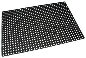 Gumová čistící venkovní vstupní rohož na hrubé nečistoty Honeycomb, FLOMAT - délka 100 cm, šířka 150 cm a výška 1,6 cm