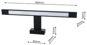 Nástěnné LED svítidlo Shine, 1x LED 7w, 4000k, (40 cm), b