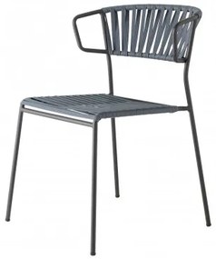 Scab Židle LISA CLUB s područkami grafit Barva kostry Scab ZO-modrá PVC výplet SCAB P86 - grafit  287386