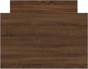 Rám postele s hlavovým a nožním čelem hnědý dub 75 x 190 cm 3203823