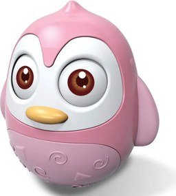 Kývací hračka Baby Mix tučňák růžový