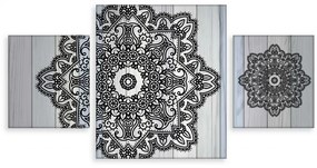 Malvis ® Obraz Mandala na dřevě Velikost: 150x80 cm