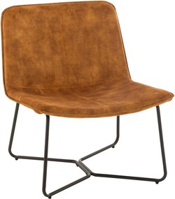 Okrové sametové křeslo Lounge Isabel Ochre - 71*68*78cm