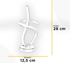 ONLI - LED Stolní lampa KIRA LED/10W/230V 4000K 28 cm zlatá