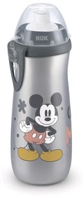 NUK dětská láhev Sports Cup Disney Cool Mickey 450 ml šedá