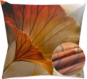 SATÉNOVÝ POVLAK NA POLŠTÁŘ SATYNLOVE PREMIUM 40X40 CM LISTY