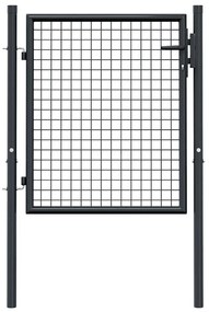 vidaXL Marketos Pletivá zahradní branka pozinkovaná ocel 100 x 75 cm šedá